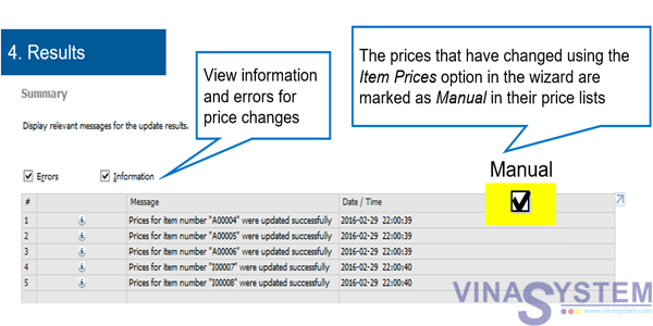 Updating Price Lists In Sap Business One Updating Price Lists Overview